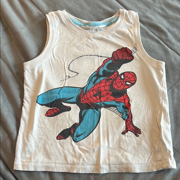 Marvel | Shirts & Tops | Marvel Spiderman Tank Top White And Blue ...
